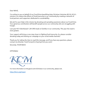 Food Drive | Katy Christian Ministries