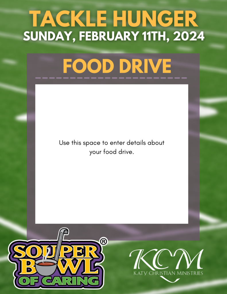 Food Drive - Katy Christian Ministries/KCM
