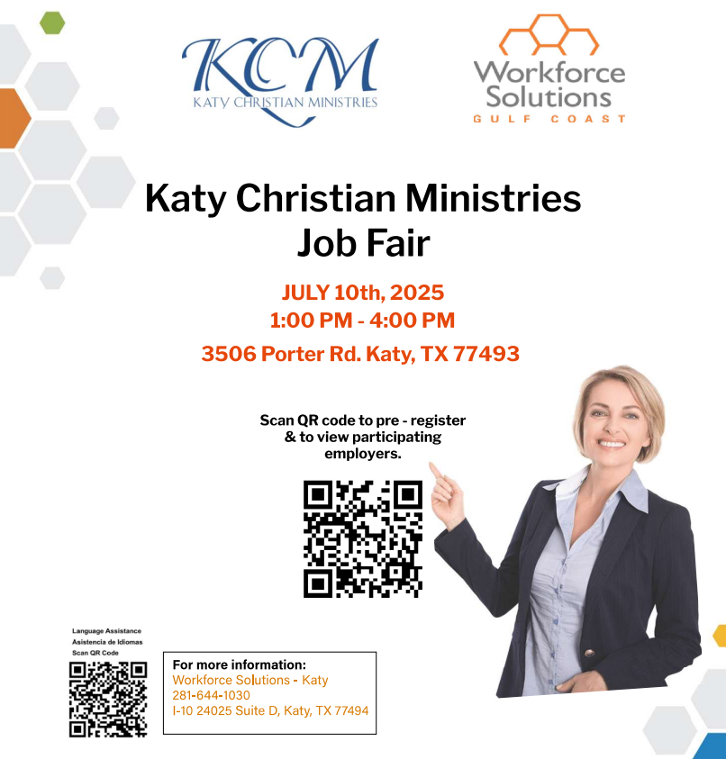 KCM Job Fair – Workforce Solutions - Katy Christian Ministries/KCM